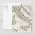 Vintage Map of Italy (1770) Postcard | Zazzle