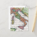 Vintage Map of Italy (1780) Postcard | Zazzle