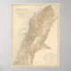 Vintage Map of Lebanon (1862) Poster | Zazzle
