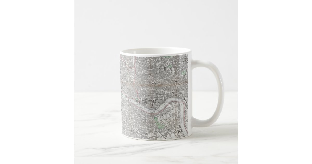 Vintage map of London city Coffee Mug | Zazzle