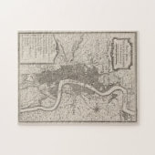 Vintage Map of London England (1764) Jigsaw Puzzle | Zazzle