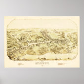 Vintage Map of Madison, Connecticut from 1881 Poster | Zazzle