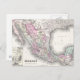 Vintage Map of Mexico (1855) Postcard | Zazzle