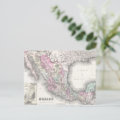 Vintage Map of Mexico (1855) Postcard | Zazzle