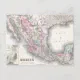 Vintage Map of Mexico (1855) Postcard | Zazzle