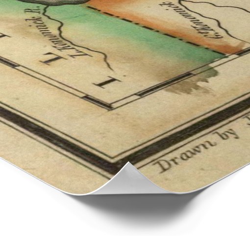 Vintage Map of Michigan (1822) Poster | Zazzle