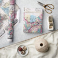 Vintage Map of New England Wrapping Paper | Zazzle