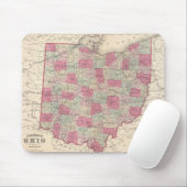 Vintage Map of Ohio (1864) Mouse Pad | Zazzle
