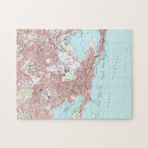 Vintage Map of San Juan Puerto Rico (1969) Jigsaw Puzzle | Zazzle