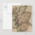 Vintage Map of Scotland (1814) Postcard | Zazzle