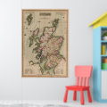 Vintage Map of Scotland (1814) Poster | Zazzle