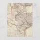 Vintage Map of The Texas Railroad System (1885) Postcard | Zazzle