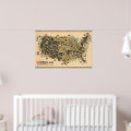 Vintage Map Of The United States Poster | Zazzle