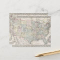 Vintage Map of the United States Scrapbook Paper | Zazzle