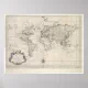 Vintage Map of The World (1750) Poster | Zazzle