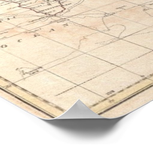 Vintage Map of The World (1799) Poster | Zazzle