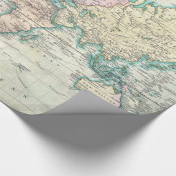 Vintage Map of The World (1801) Wrapping Paper | Zazzle