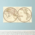 Vintage Map of The World (1820) Canvas Print | Zazzle