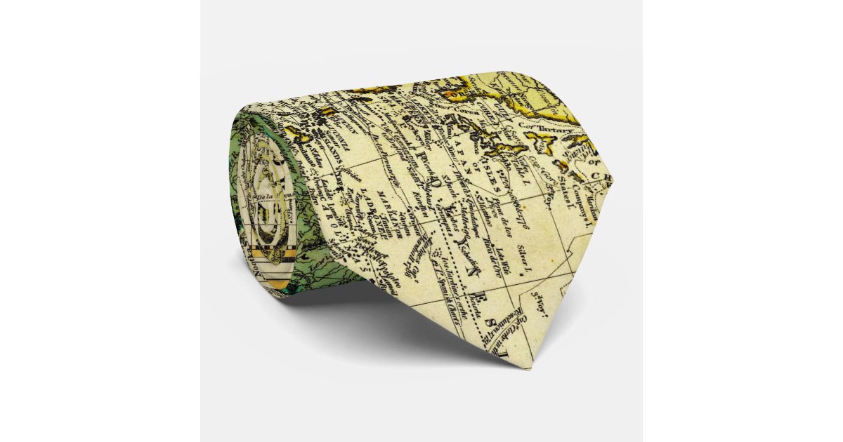 Vintage Map of The World (1823) - Stylized Tie | Zazzle