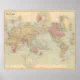 Vintage Map of The World (1901) Poster | Zazzle