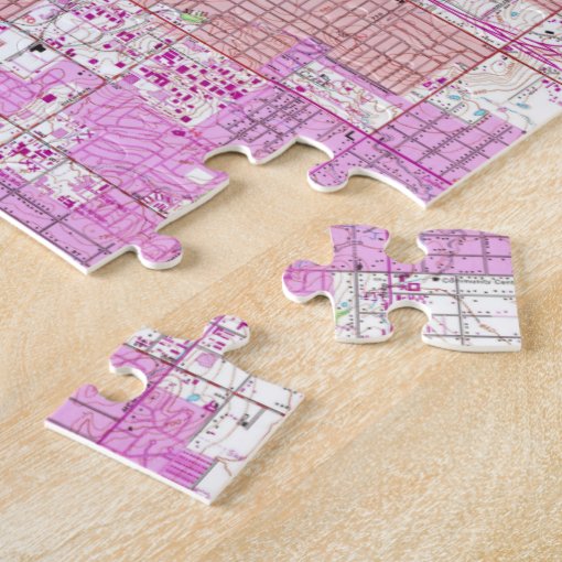 Vintage Map of Tulsa Oklahoma (1954) Jigsaw Puzzle | Zazzle