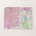 Vintage Map of Tulsa Oklahoma (1954) Jigsaw Puzzle | Zazzle