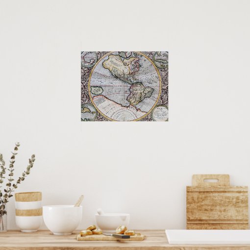 Vintage Map Poster | Zazzle