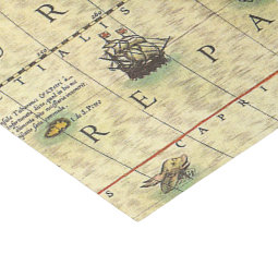 Vintage Map Print Tissue Paper | Zazzle