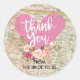 Vintage Map Thank You Sticker | Zazzle
