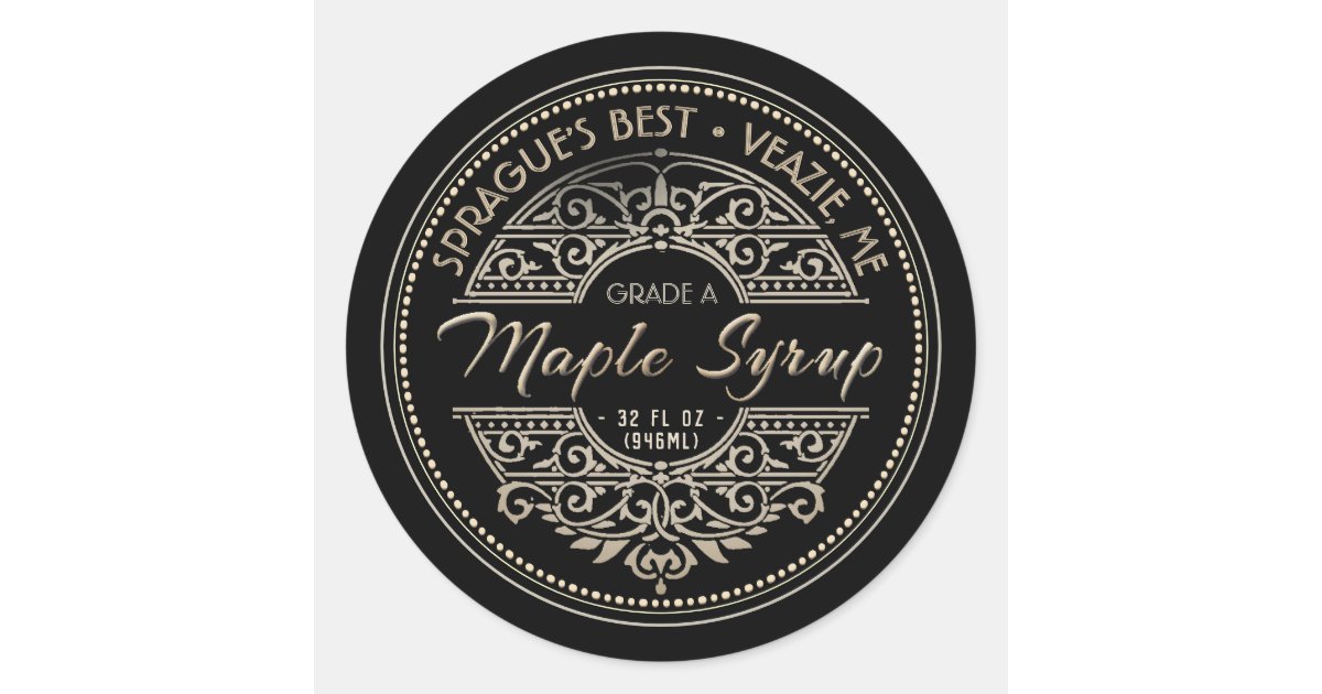 Vintage Maple Syrup Label | Zazzle