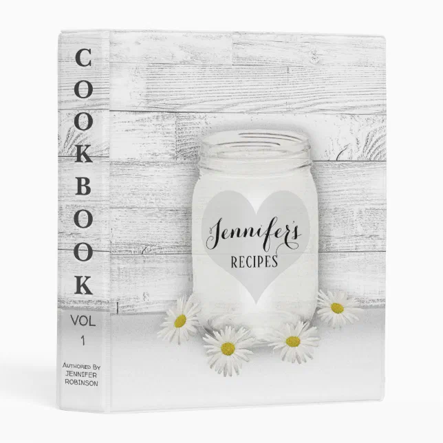 Vintage Mason Jar Mini Binder | Zazzle