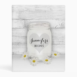 Vintage Mason Jar Mini Binder | Zazzle