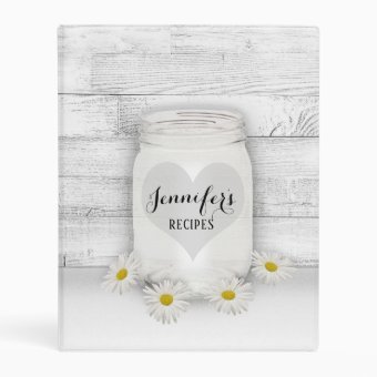 Vintage Mason Jar Mini Binder | Zazzle