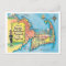 Vintage Massachusetts Cities Map Postcard | Zazzle