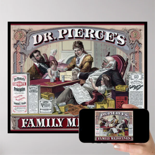 Vintage Medicines: Dr. Pierce's Family Medicines Poster | Zazzle