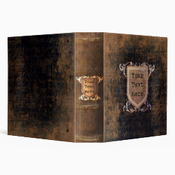 Vintage Medieval Faux Leather Ancient Tome 3 Ring Binder | Zazzle