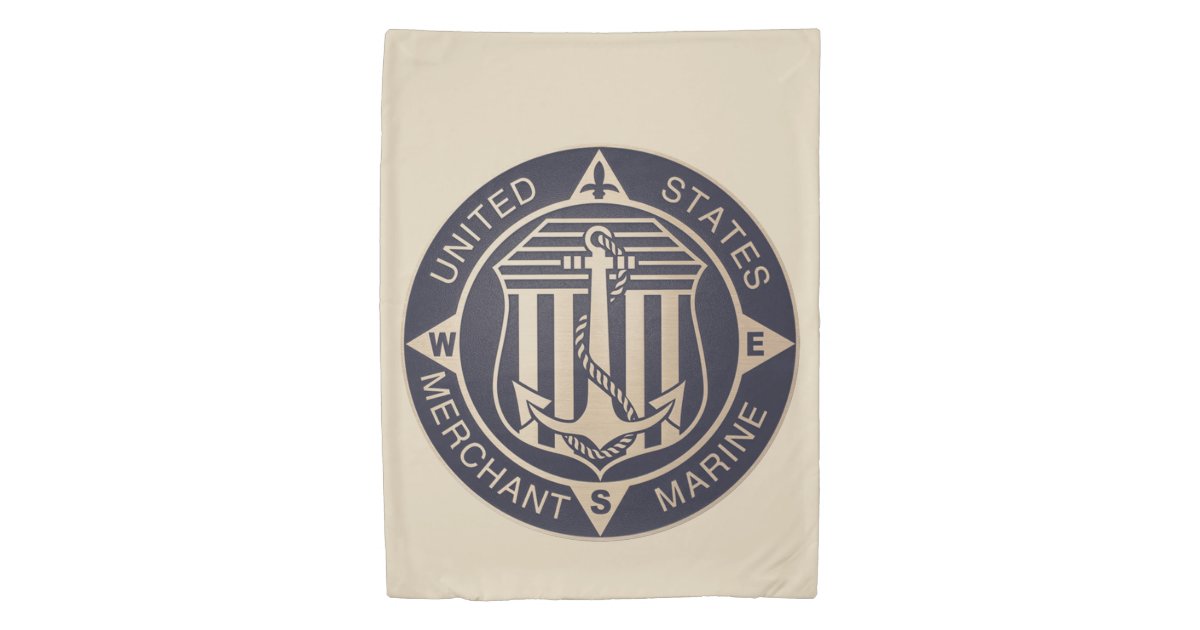 Vintage Merchant Marine Duvet Cover | Zazzle