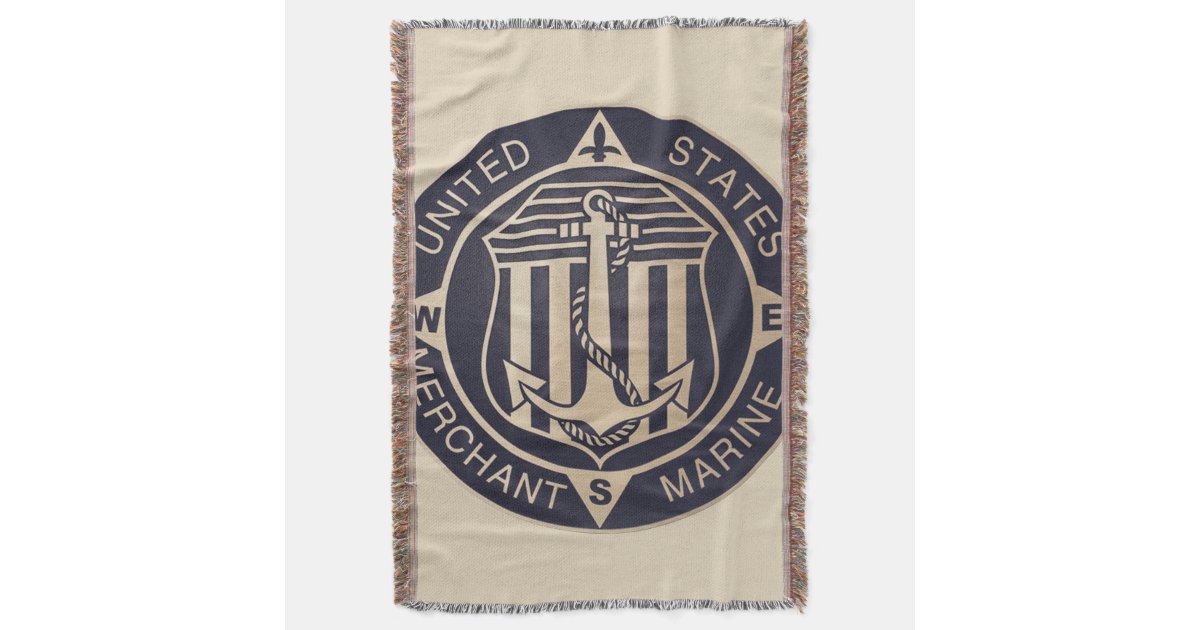 Vintage Merchant Marine Throw Blanket | Zazzle