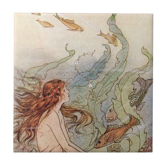 Vintage Mermaid Ceramic Tile | Zazzle.com