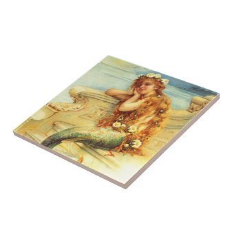 Vintage Mermaid Ceramic Tile | Zazzle