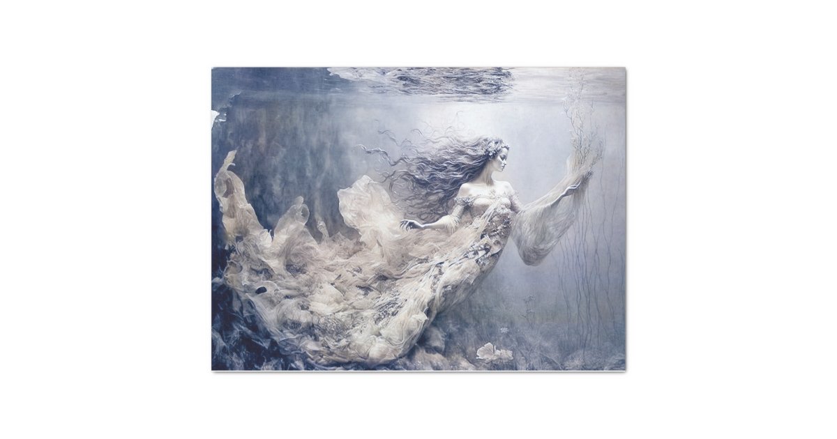 Vintage Mermaid Tissue Paper | Zazzle