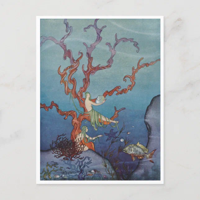 Vintage Mermaids The Sea Nymphs Postcard Zazzle