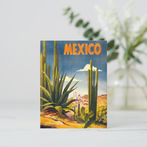 Vintage Mexico Travel Postcard | Zazzle