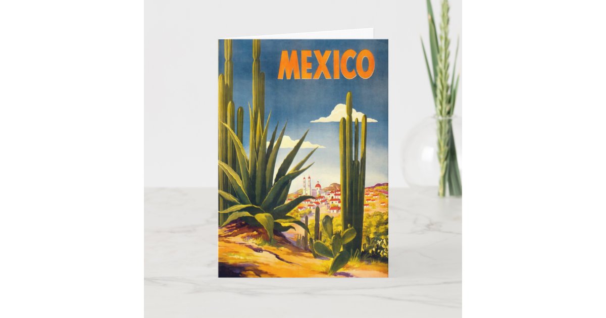 Vintage Mexico Travel Postcard | Zazzle