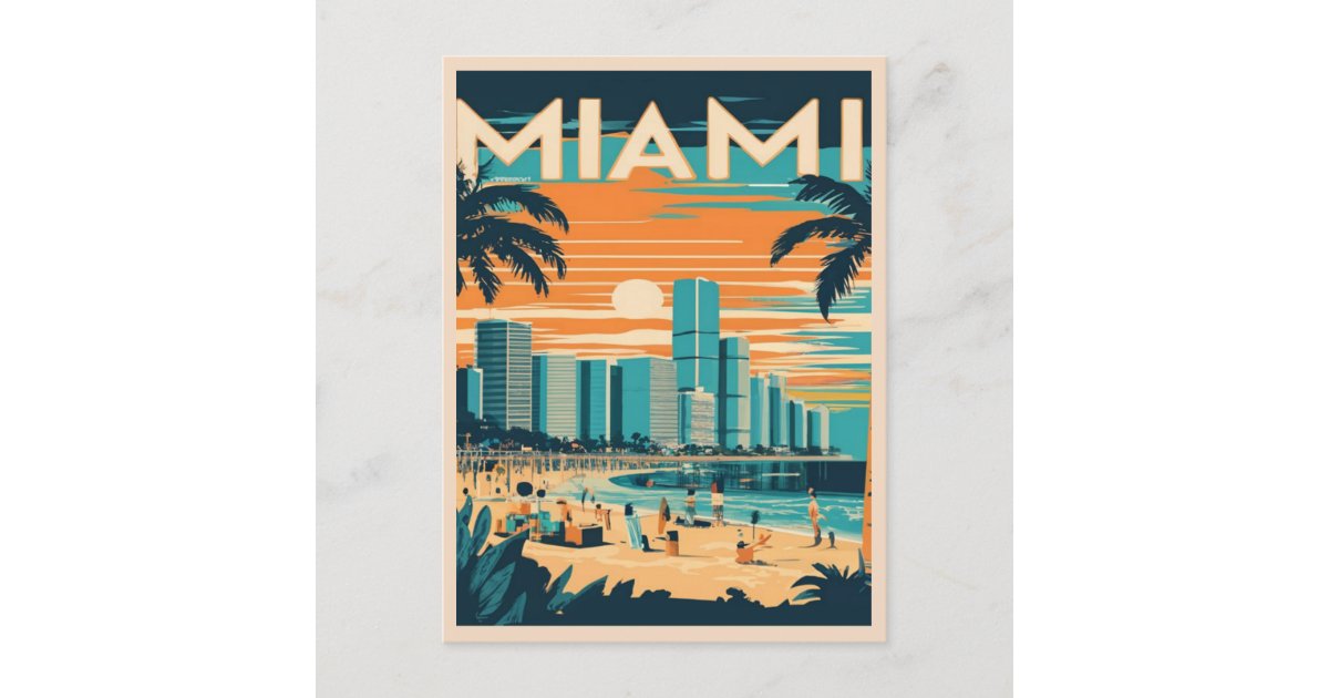 Vintage Miami Florida Postcard | Zazzle