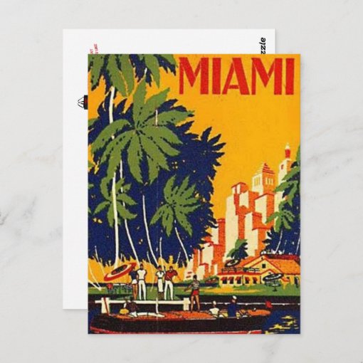 Vintage Miami, Florida, USA - Postcard | Zazzle