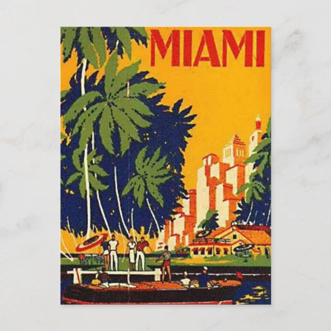 Vintage Miami, Florida, USA - Postcard | Zazzle