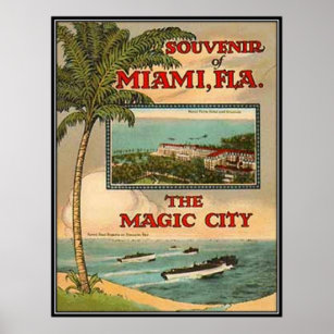 Vintage Miami Posters & Photo Prints | Zazzle