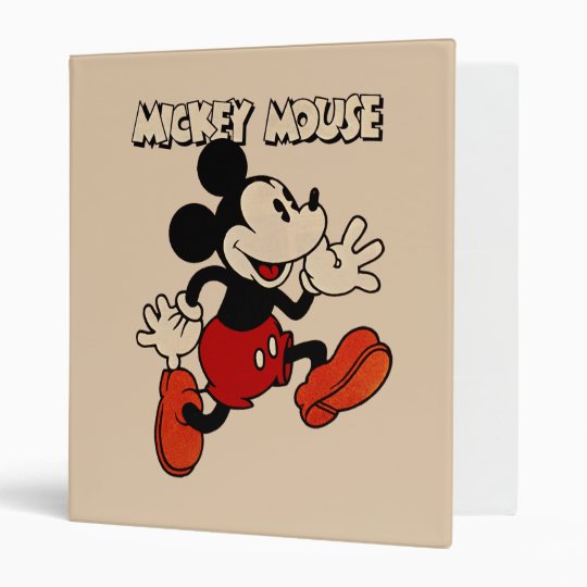 Vintage Mickey Mouse Binder | Zazzle.com