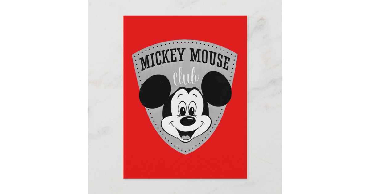 Vintage Mickey Mouse Club Postcard | Zazzle